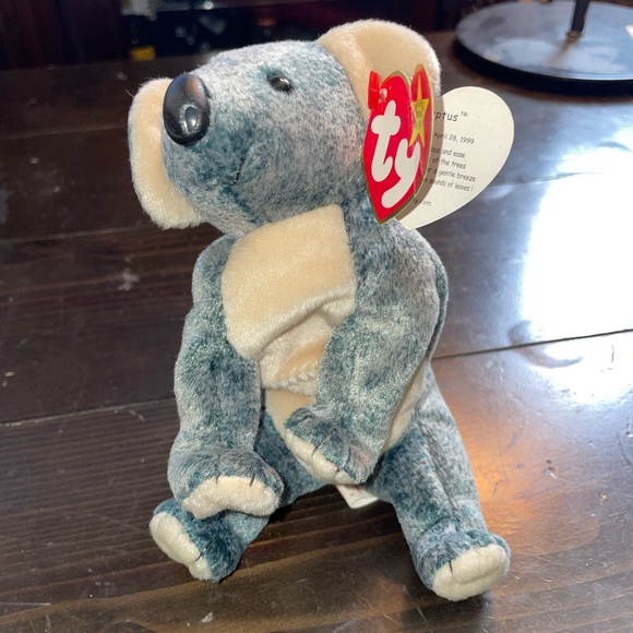 Toys | Ty Beanie Babies 1999 Eucalyptus Gray Koala Bear Tag Errors ...